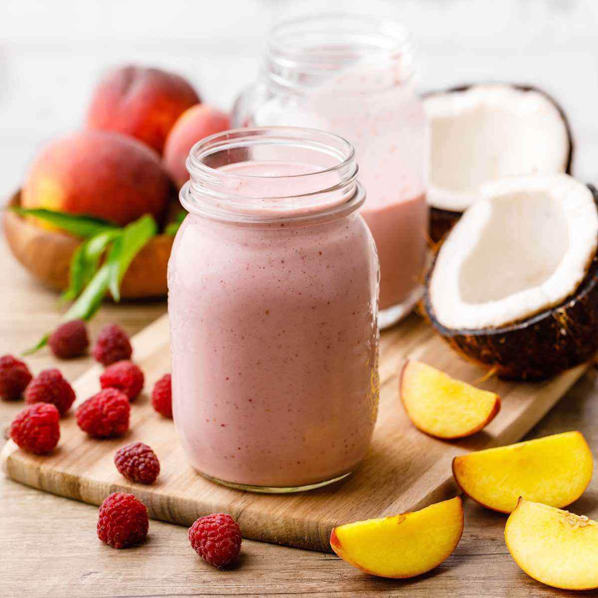 Perky Peach Wake Up Smoothie - Breakfast in a Glass - Blender Balance